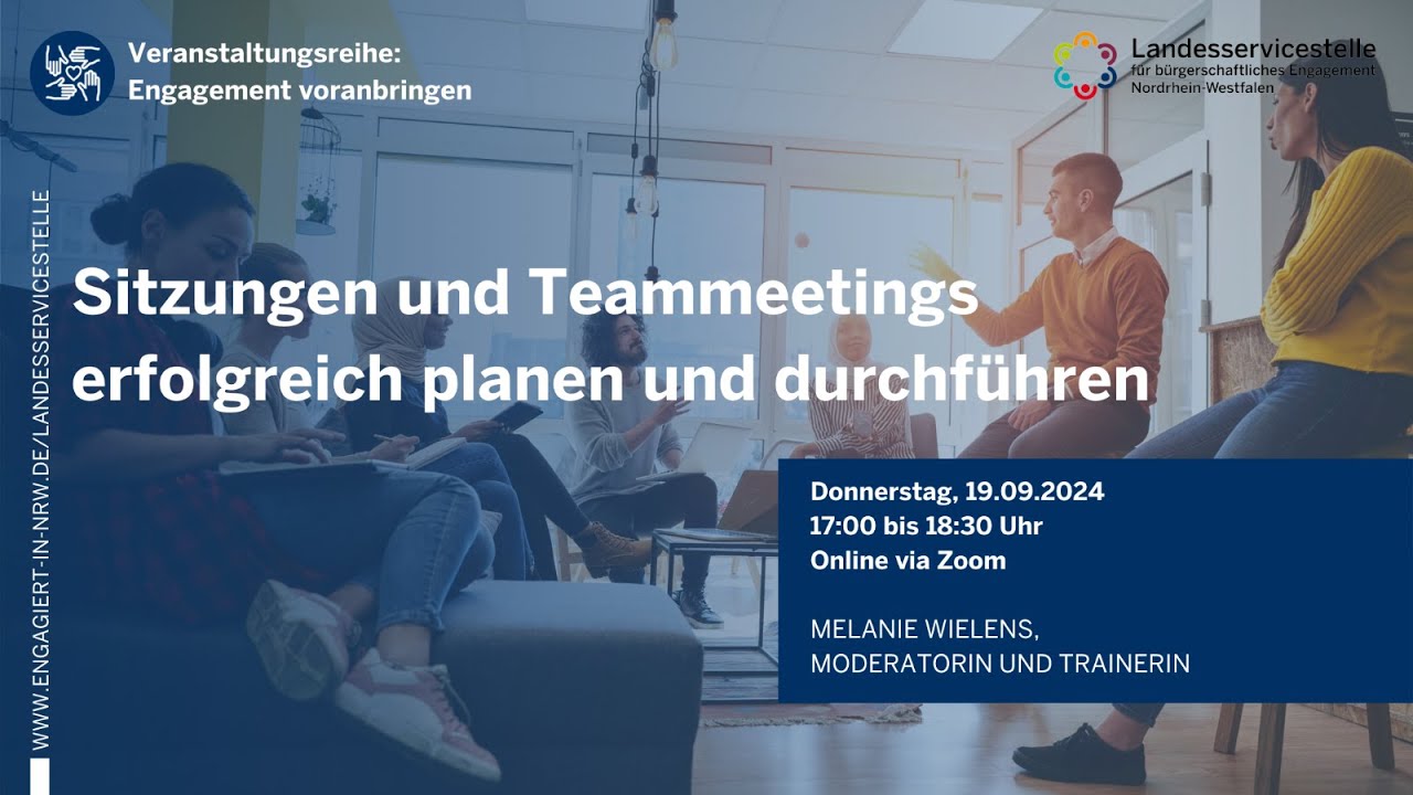 Sitzungen und Teammeetings erfolgreich planen und durchführen ...