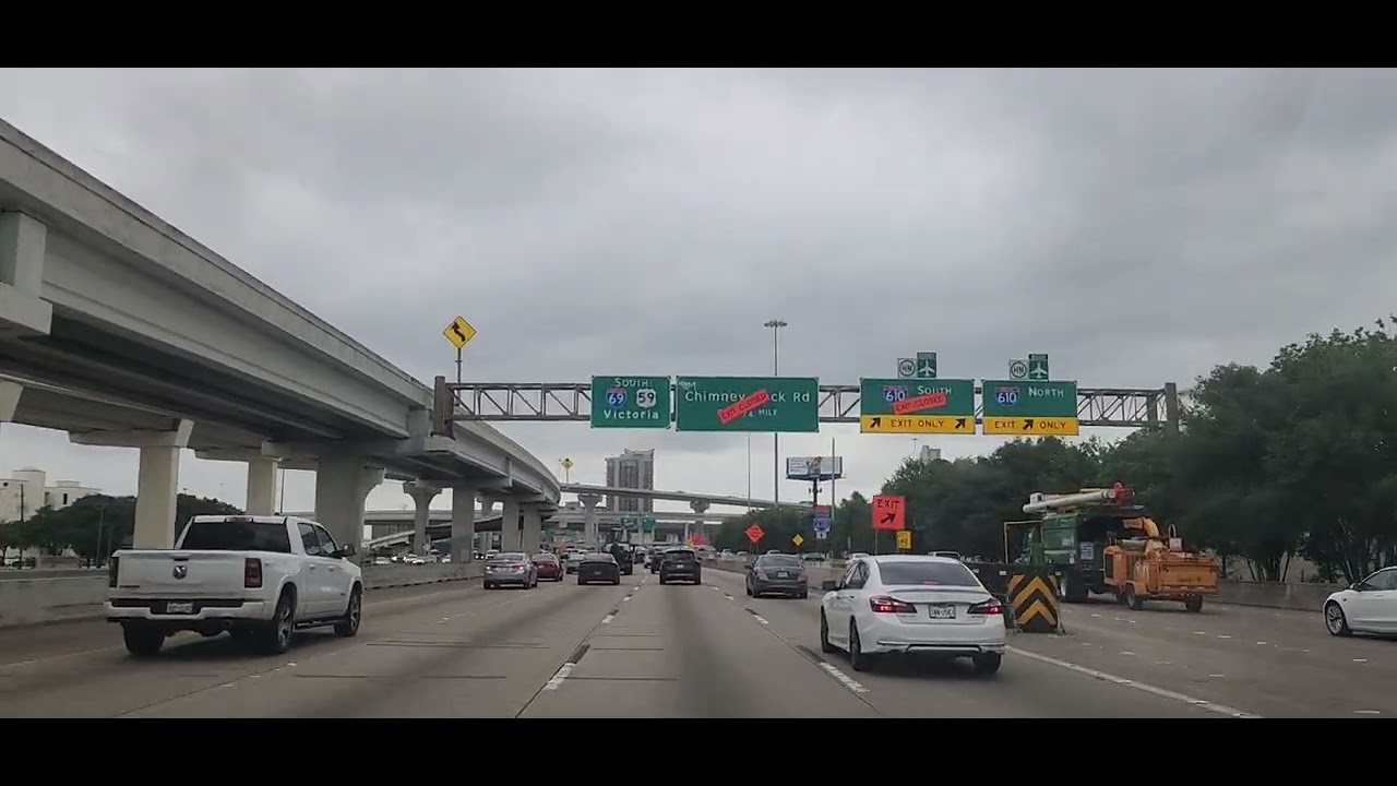 Driving on Freeway 59/69 S. Houston, TX, April 20, 2023 - YouTube