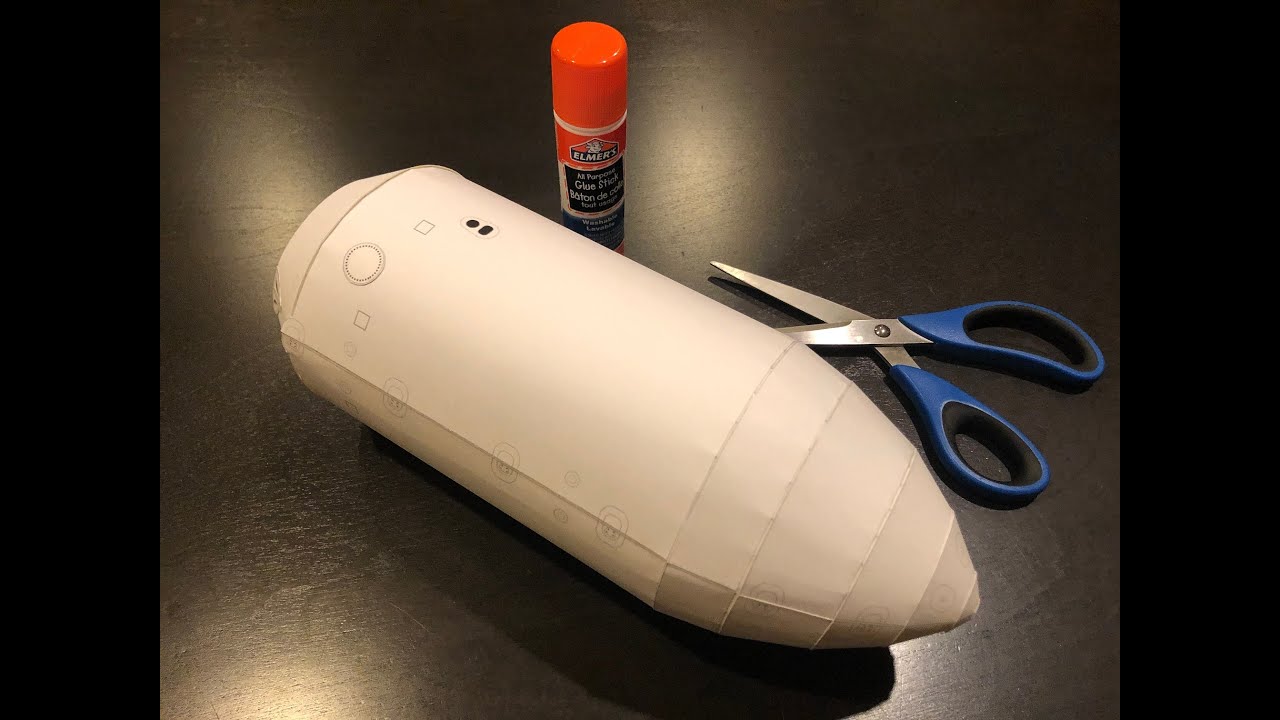 Falcon 9 Fairing paper model 1:50 - YouTube