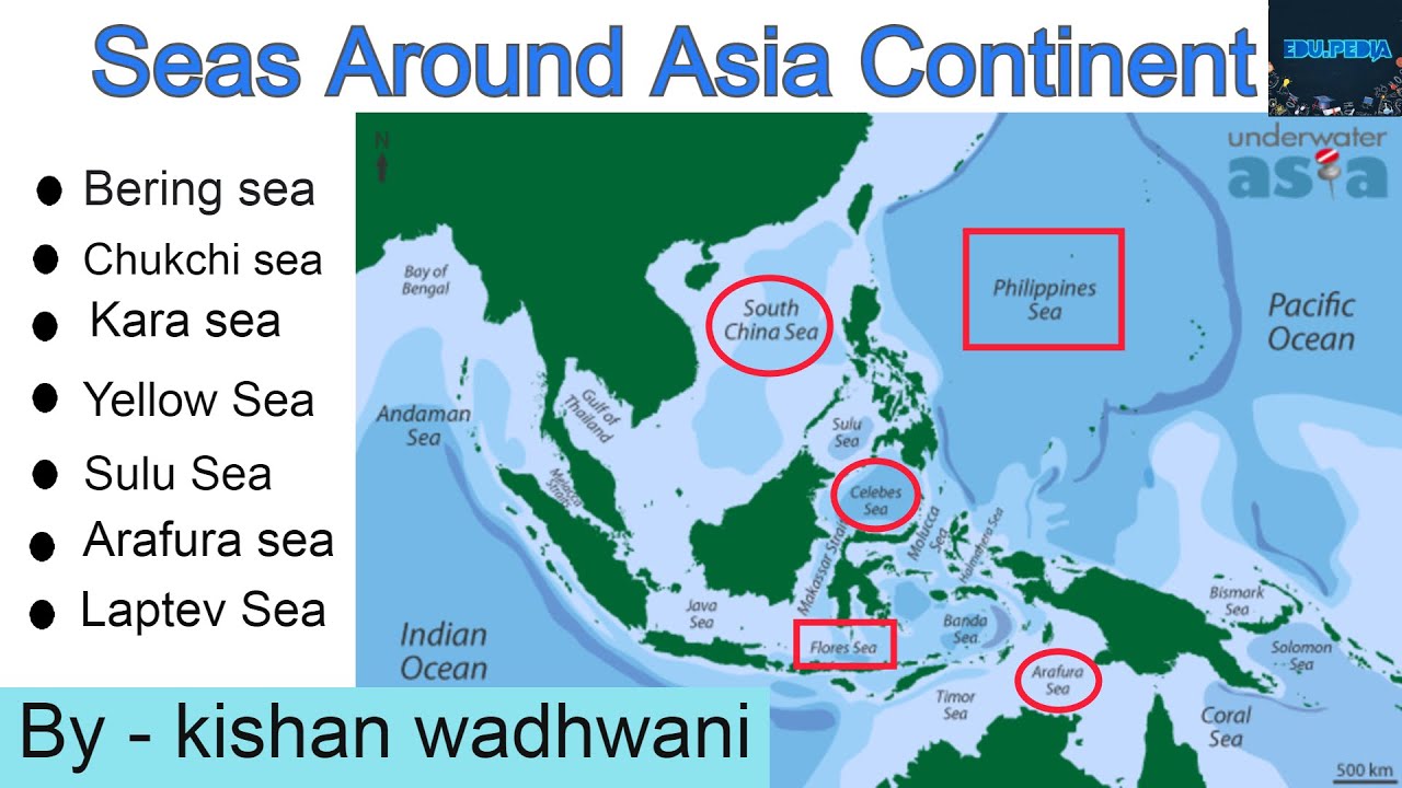 Imp seas of ASIA continent | #asia #Arafurasea #javasea - YouTube