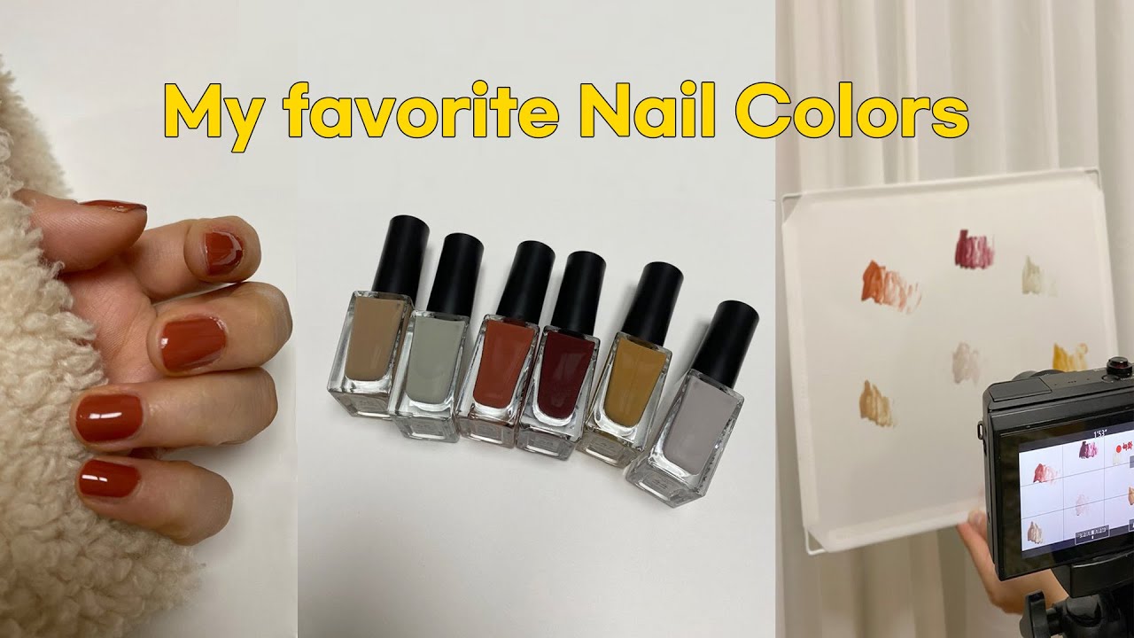 내돈내산 💅🏻 2020 FW Nail Collection (wakemake) 6컬러 발색 •가을겨울 네일컬러추천 •셀프네일 ...