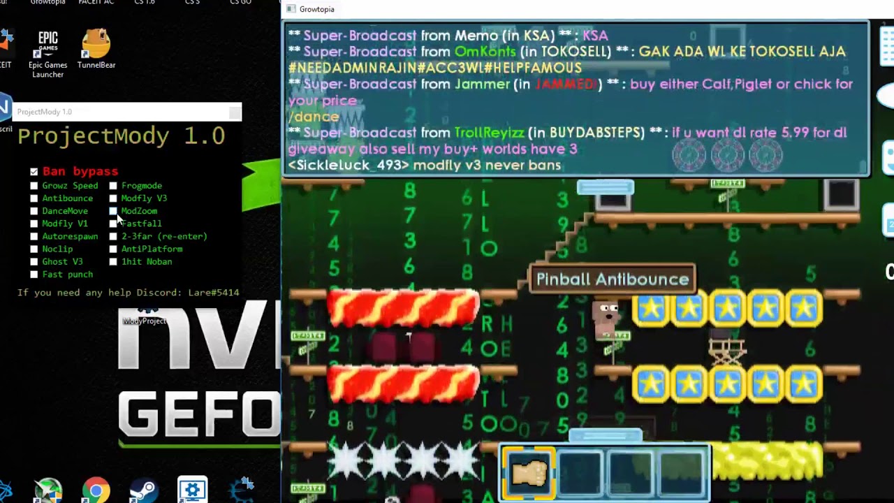 Growtopia trainer with 1hit! 2.986 64bit - YouTube