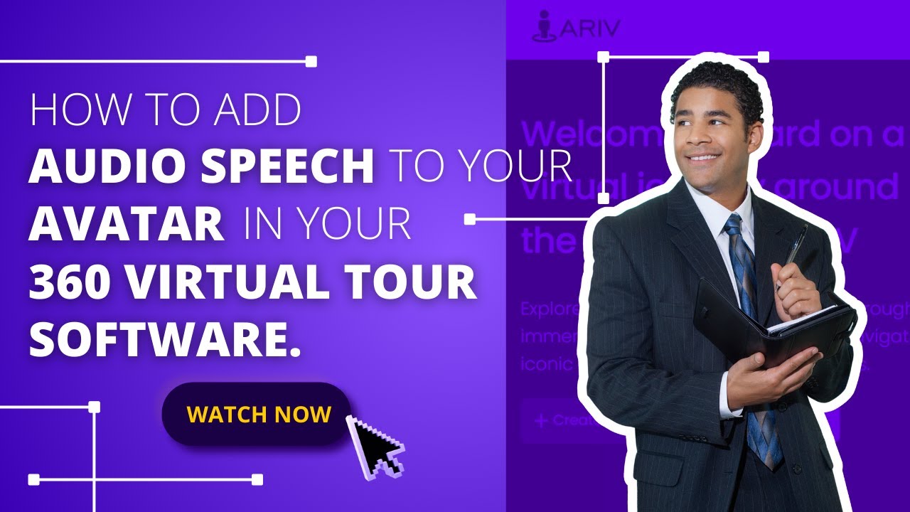 How to add audio speech to your avatar in a 360 virtual tour - YouTube