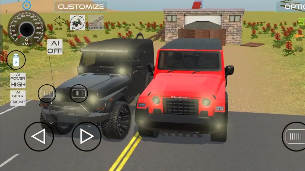 THAR VS THAR DRAG RACE 🫣🧐 KYA LAGTA HAI 😎 KON JITEGA 😗 BEST GAME FOR ...