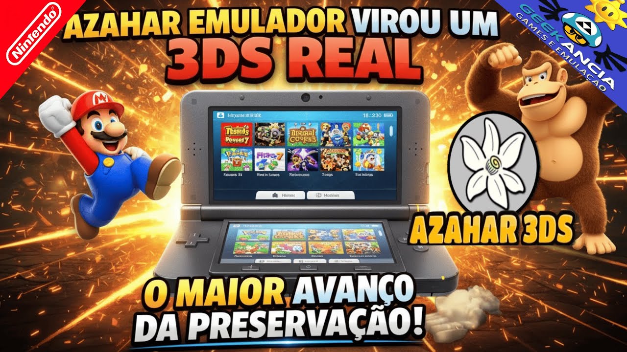 🚀 Azahar EMULADOR VIROU UM Nintendo 3DS REAL 🎮 O MAIOR AVANÇO DA ...