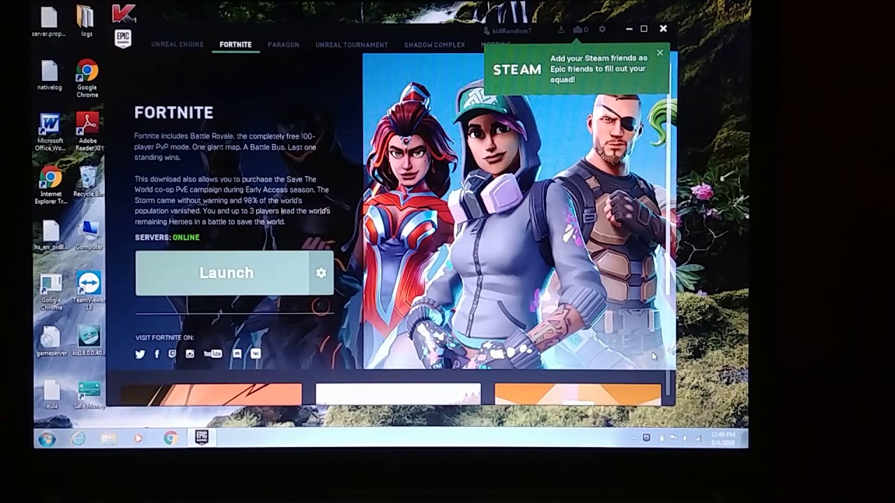 How to get fortnite on your computer - YouTube