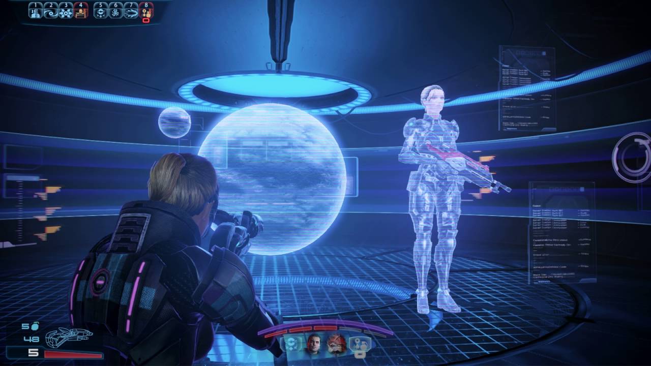 ME3 Citadel: Citadel Archives, Earthborn/War Hero Shepard. - YouTube