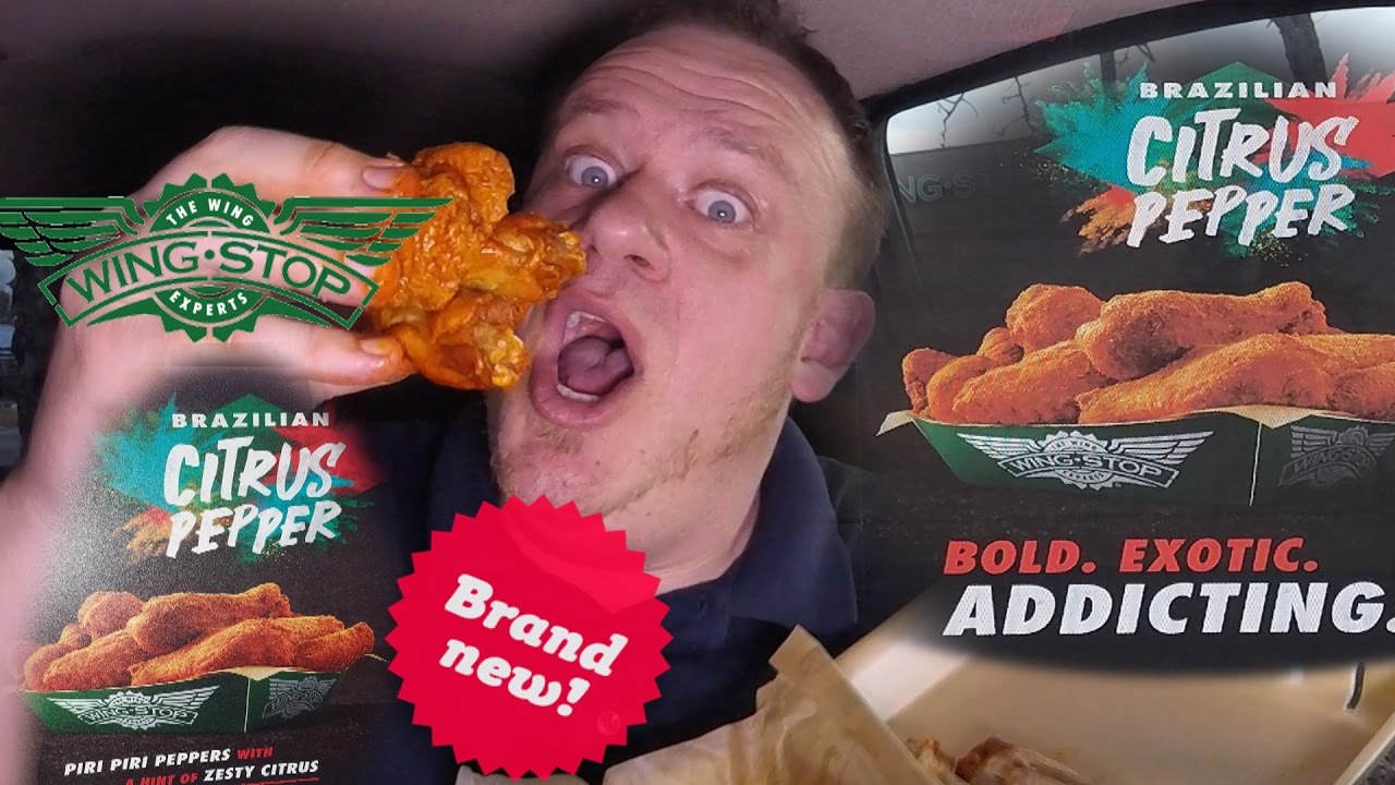 Wing Stop ☆CITRUS PIRI PIRI PEPPER CHICKEN WINGS☆ Food Review!!! - YouTube