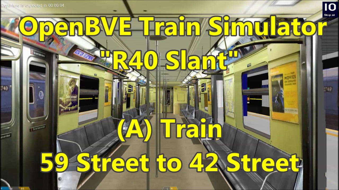 OpenBVE R40 Slant | A | 59 St to 42 St - YouTube
