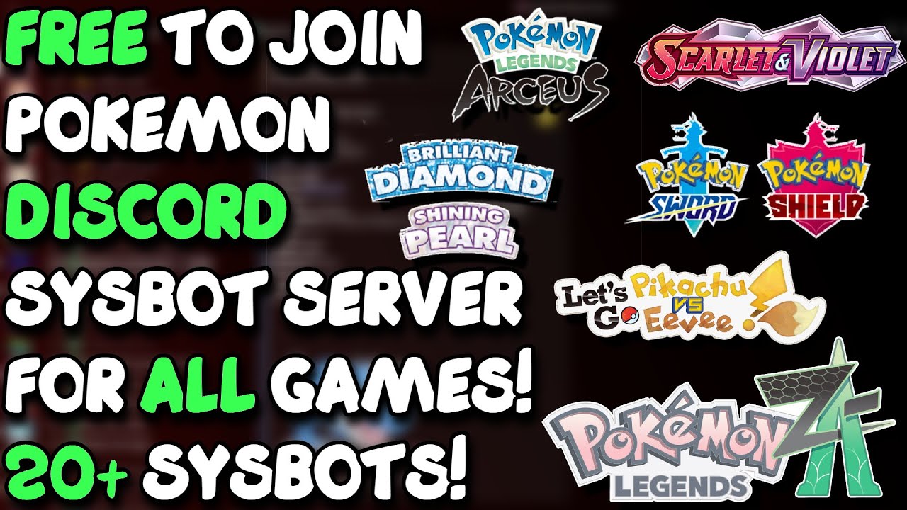 Pokemon Discord Sysbot Server 2025 - FREE TO JOIN - Complete your SHINY ...