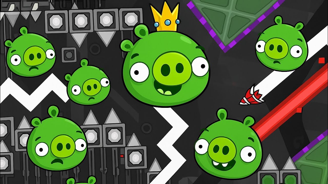 (Duelo Maestro Mashup) Lunar Abyss x Angry Birds theme | Geometry dash ...