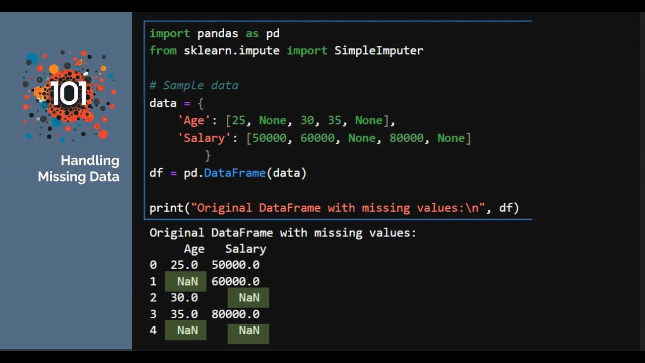 🔄 Day 12 of 101 Days of Data Science: Handling Missing Data - YouTube