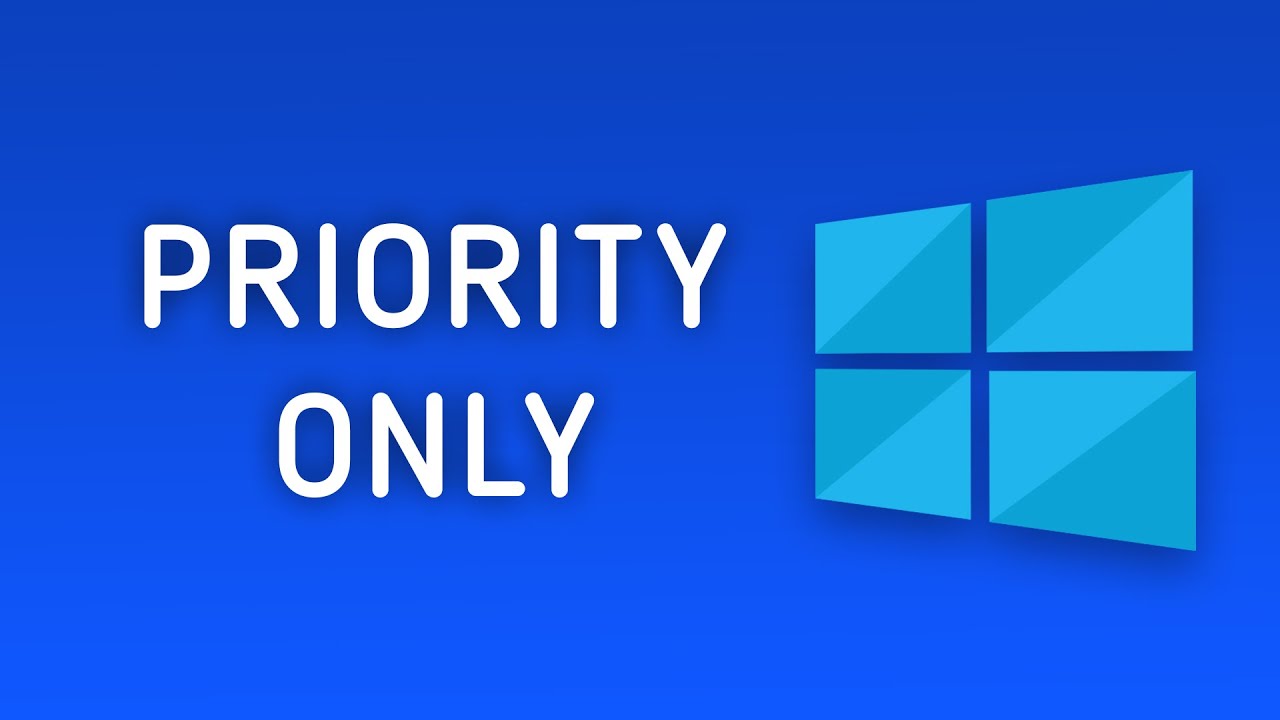 How to Set Focus Assist to Priority Only Mode in Windows 10 - YouTube