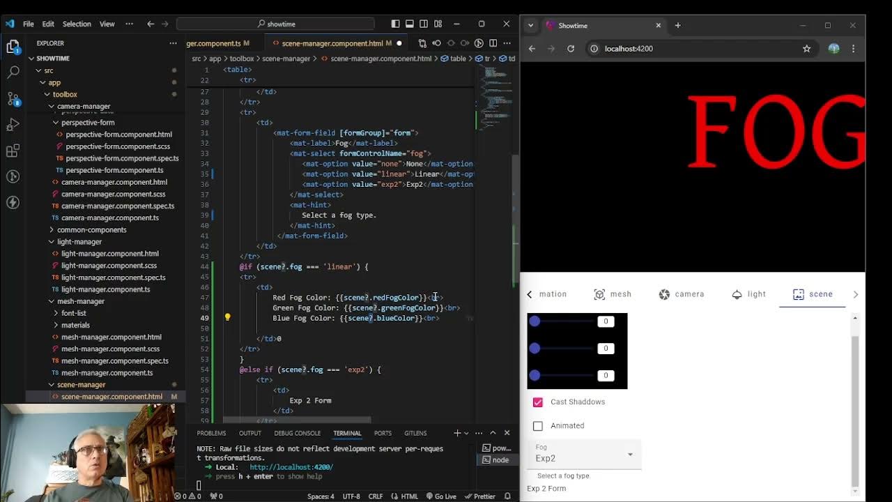 Angular/ThreeJS - Video 246 rendering fog info - YouTube