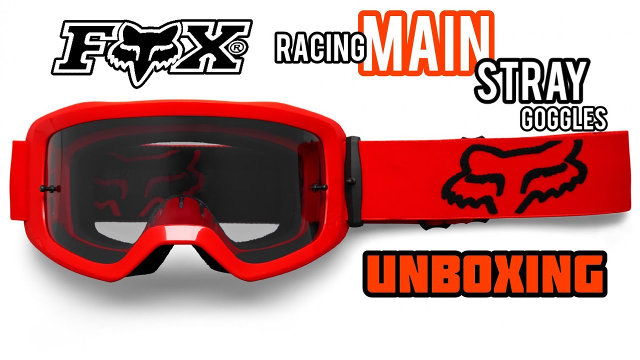 FOX Racing Main Stray Goggles Unboxing - YouTube