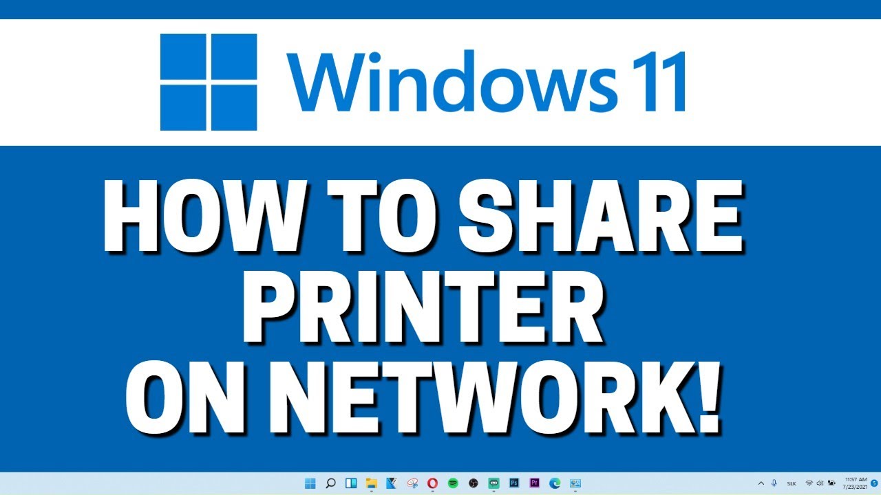How To Share Printer On Network - How To Share Printer In Between ...