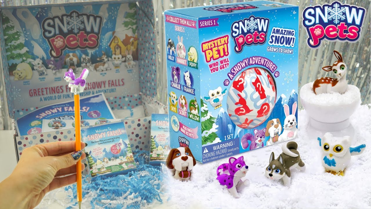Snow Pets Unboxing + DIY Make Your Own Snow - YouTube