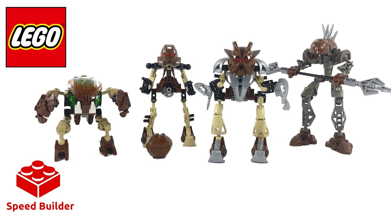 LEGO BIONICLE stone sets compilation | speed build - YouTube