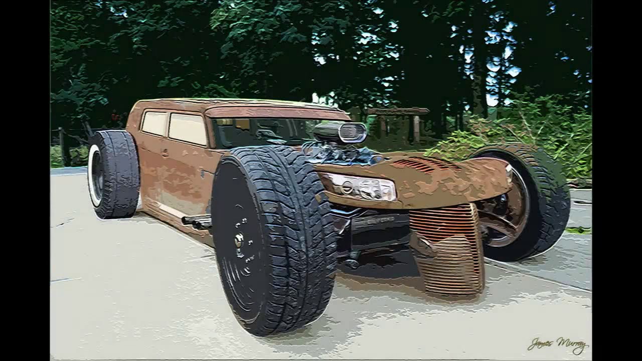 Classic Rat Rod Paintings - Rat Rods and HotRods - YouTube
