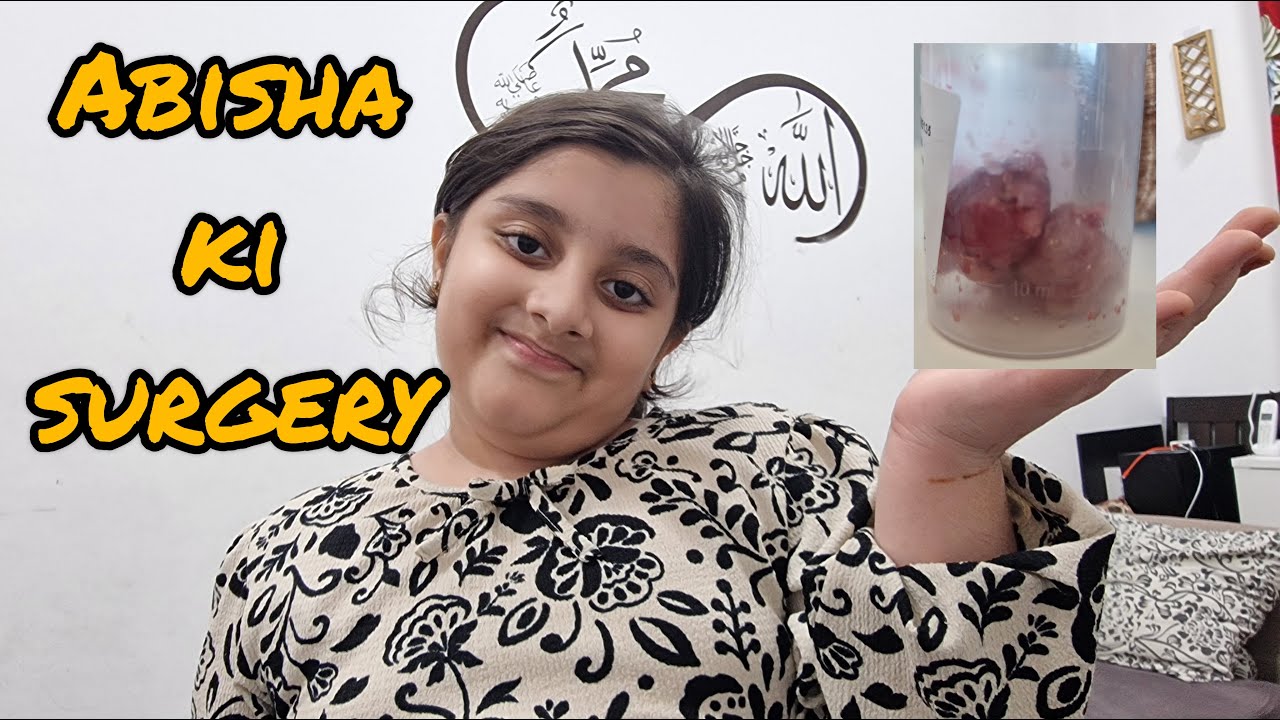 Abisha's surgery // tonsillitis - YouTube