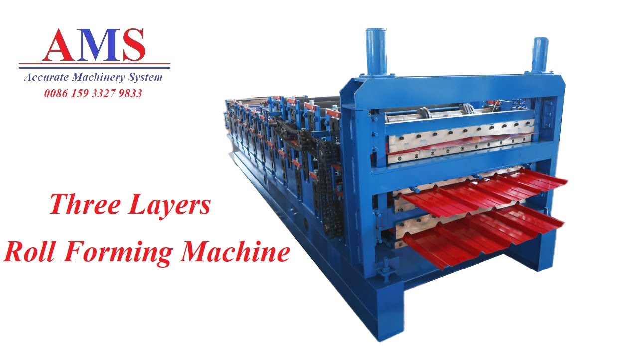 Three Layers Roll Forming Machine - YouTube