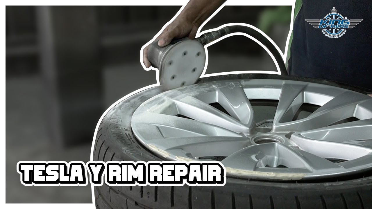 Tesla Model Y Rim Repair Reel - YouTube
