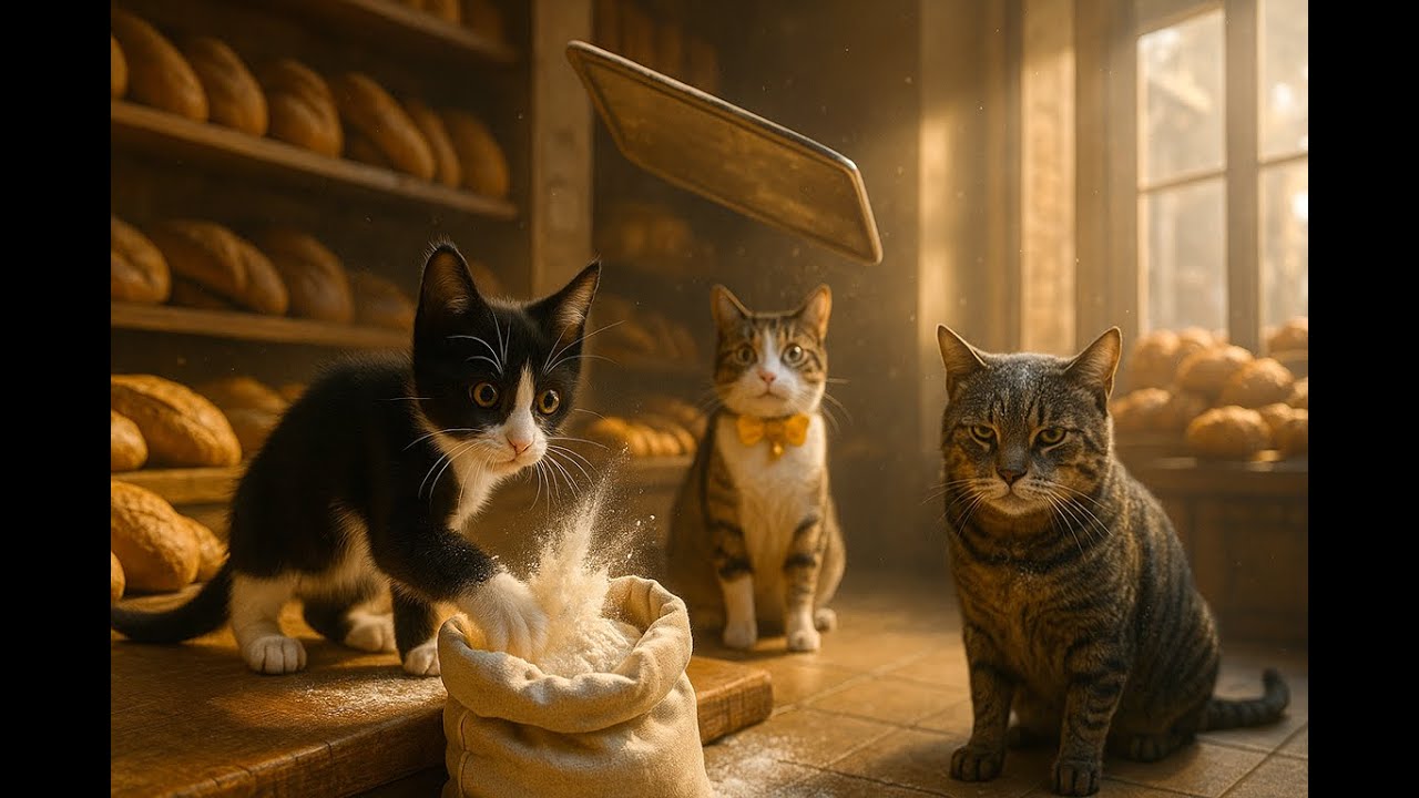 Kitten Sparks Bakery Chaos, But His Cat Brothers Save the Day ️🐾 - YouTube