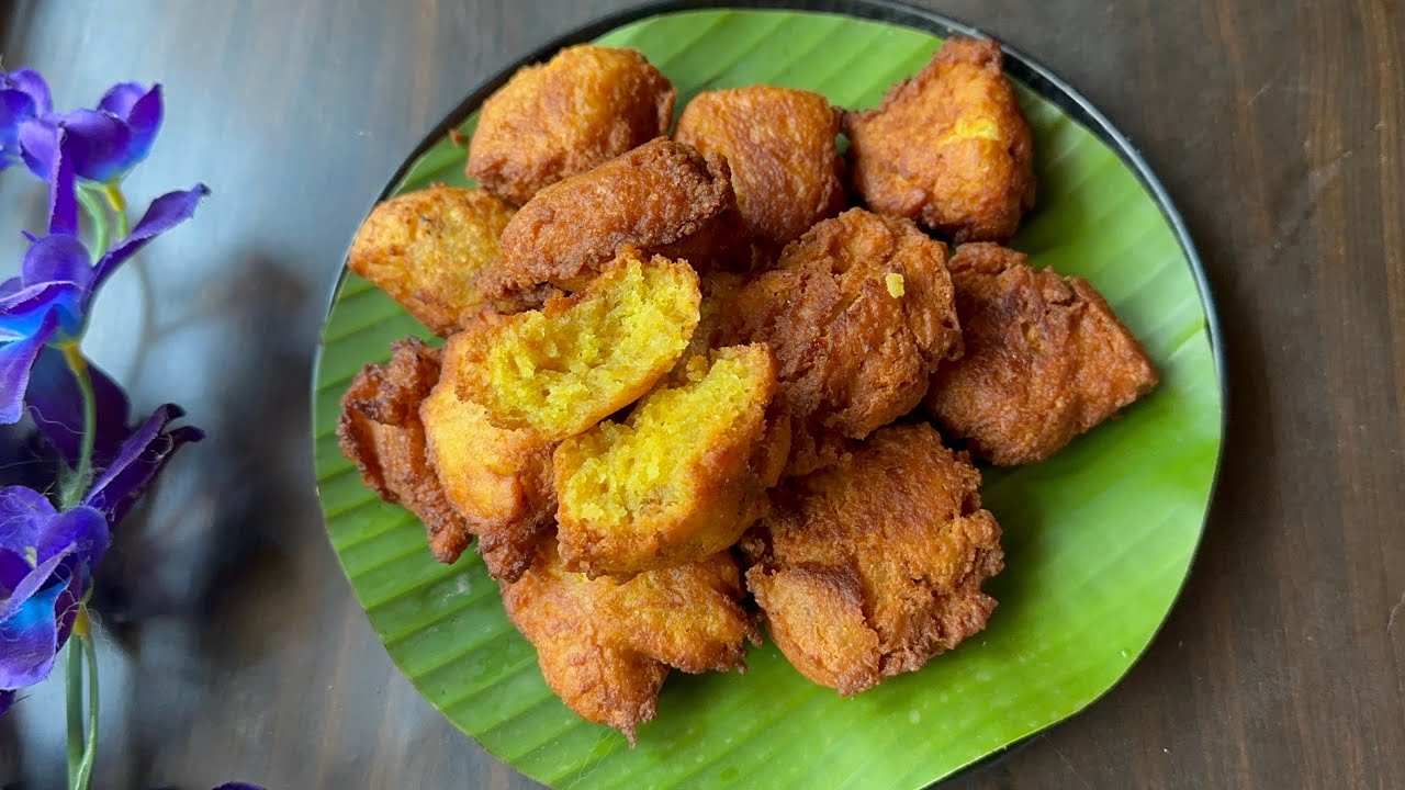 Instant jackfruit snack || soft & crispy sweet pakora || Mulka ...