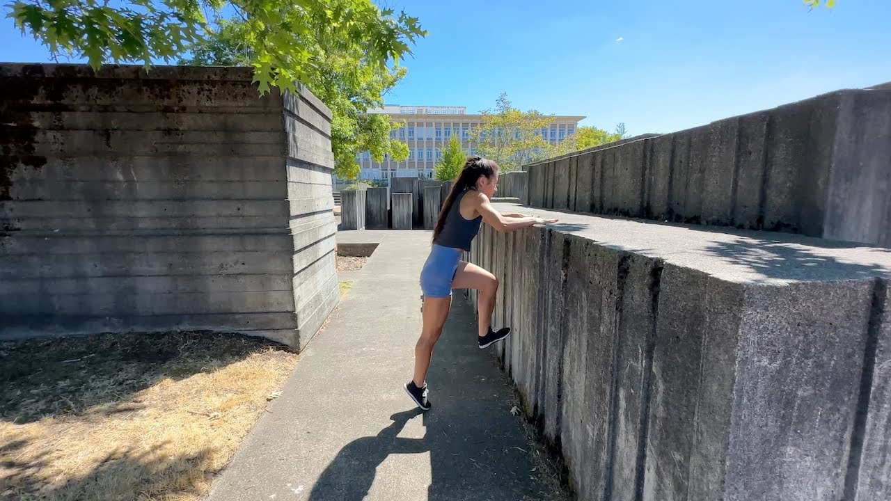 Running climb-up (half-step run-up, shoulder-high) - YouTube