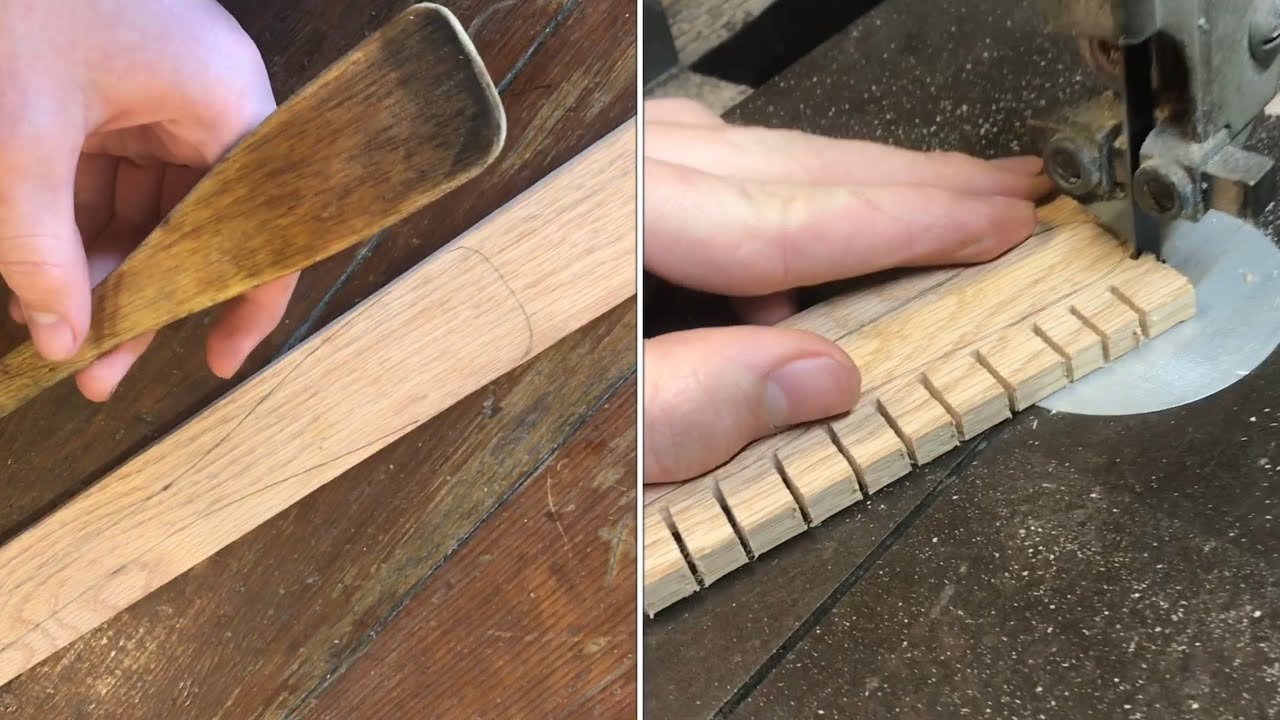 making a “WOOD SPATULA” in 10 minutes - YouTube