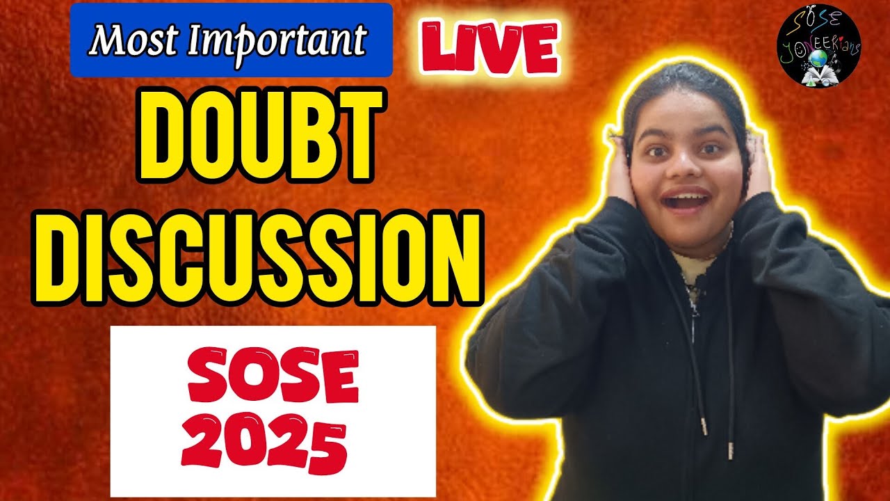 SOSE DOUBT SESSION , sose form kb niklenge , sose preparation,book # ...
