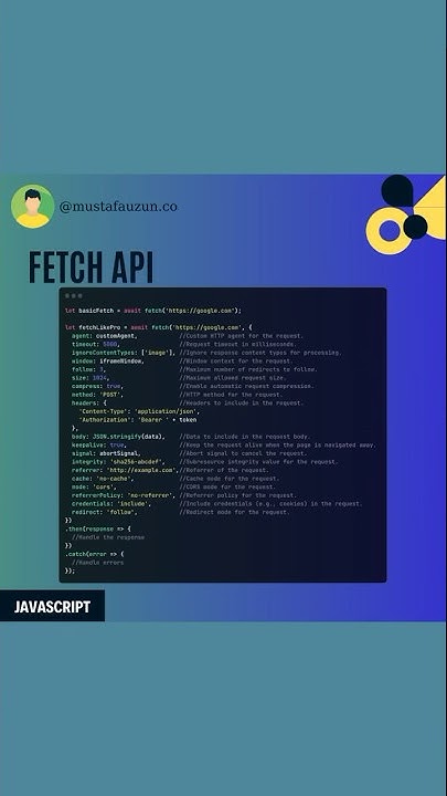 Javascript, Fetch API Params #javascript - YouTube