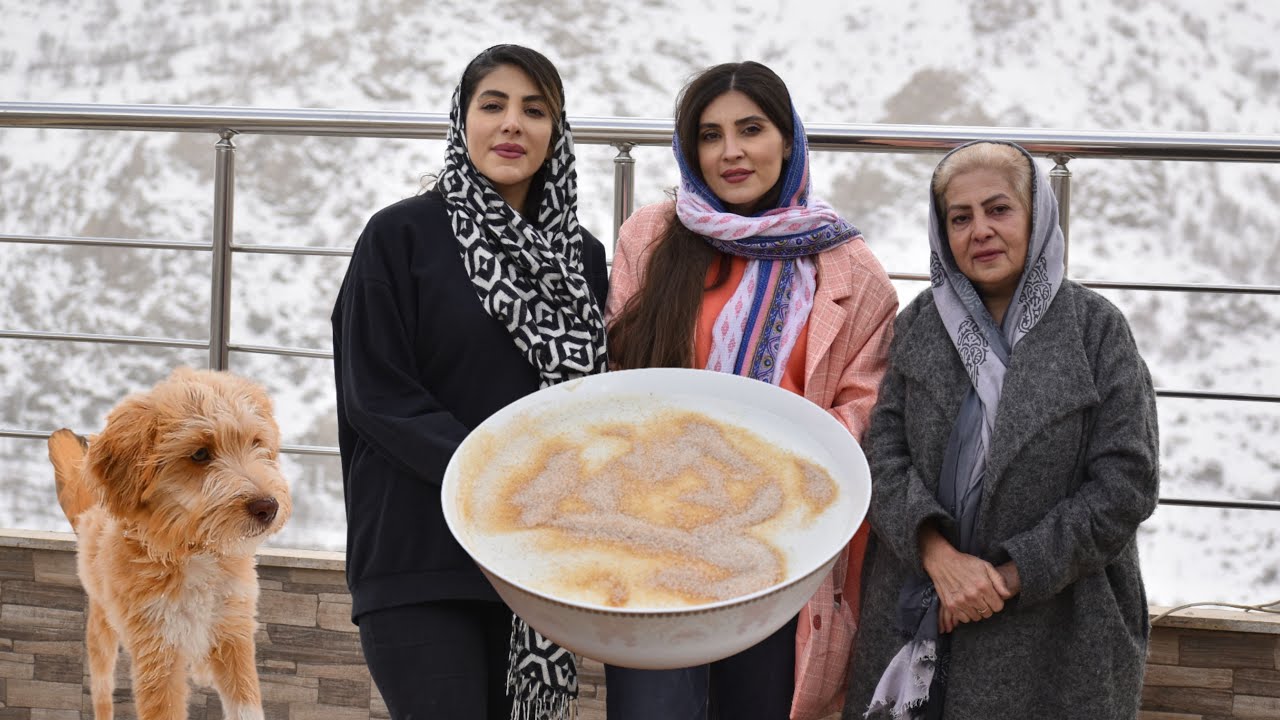 IRAN! How to Cook Fereni | Best Persian Dessert for Winter Days | Kheer ...