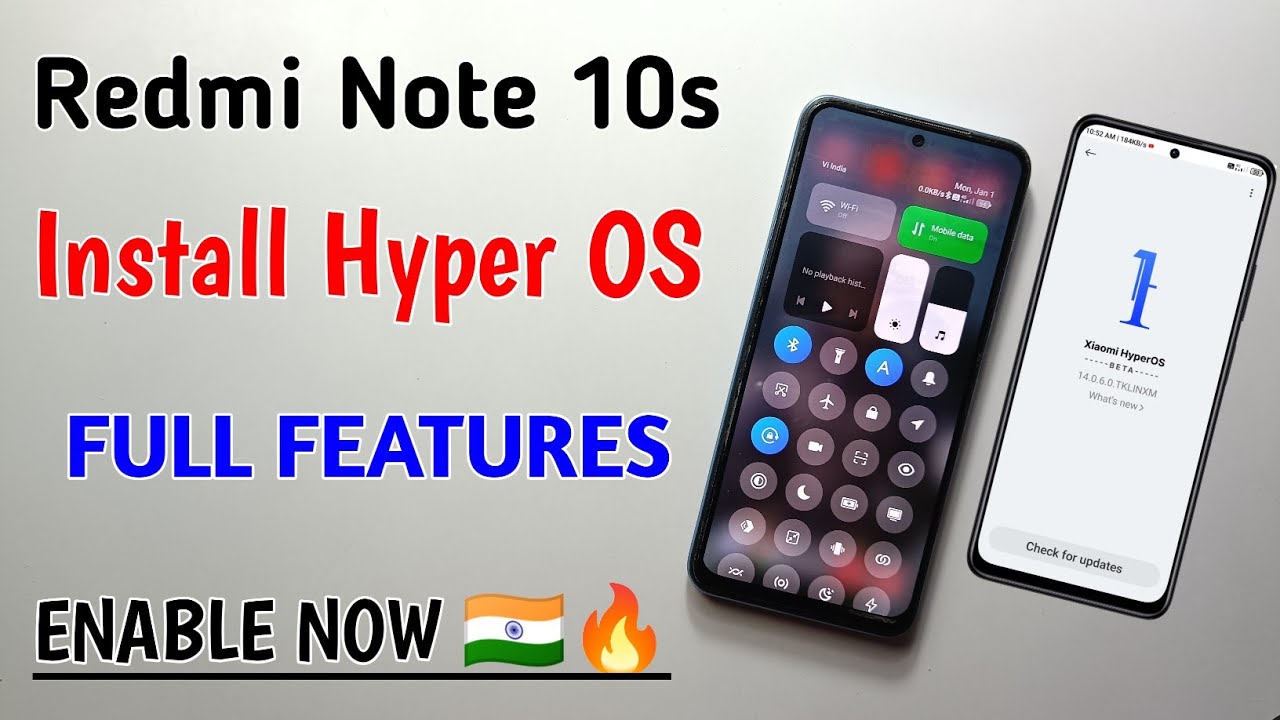 Redmi note 10s install Hyper OS update full features and Smooth ...