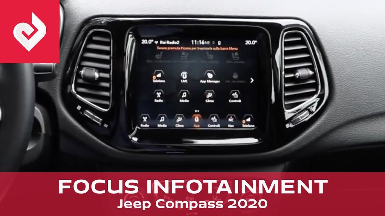 Tutorial infotainment Jeep Compass Uconnect 8,4 MY2020 : come si usa ...