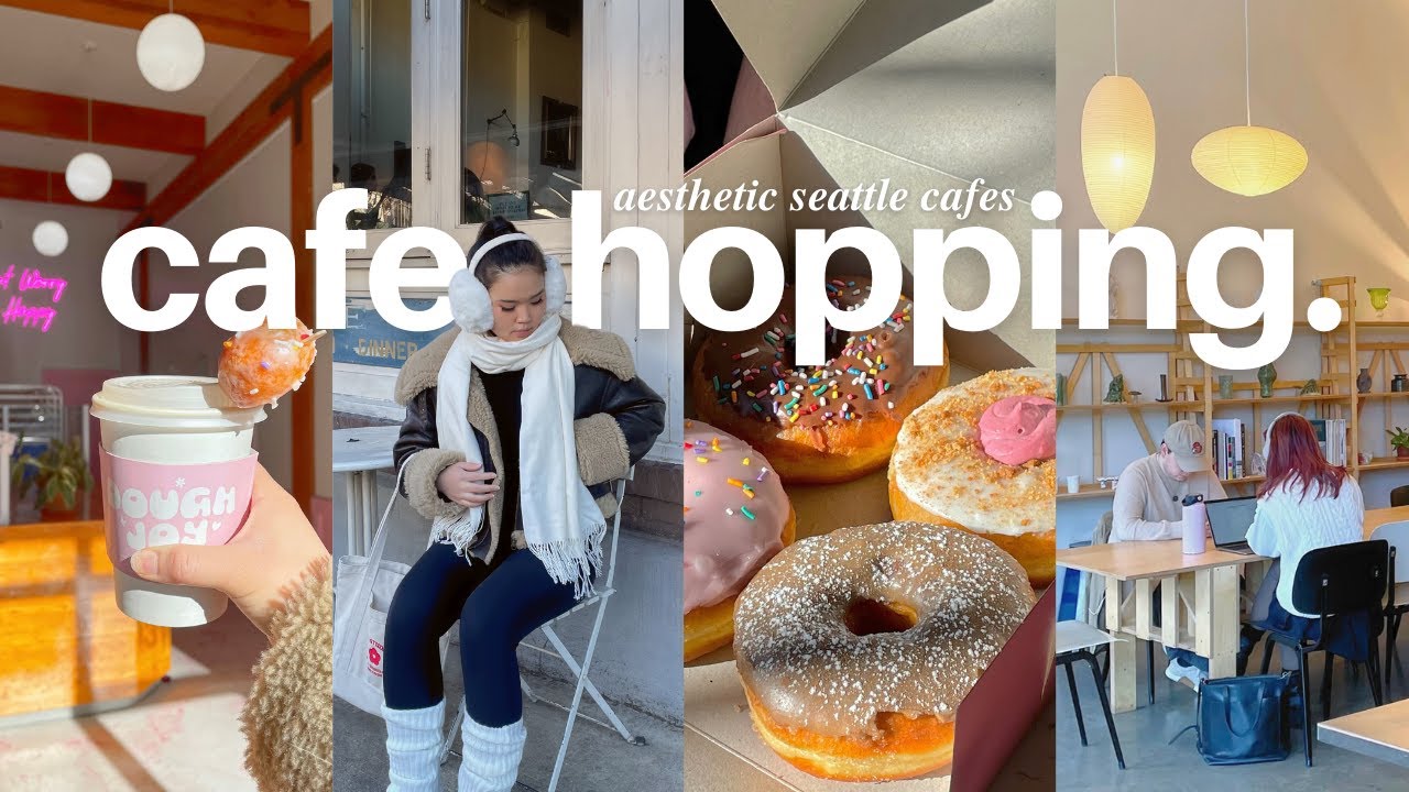 cafe hopping in seattle 🍩 💌 aesthetic cafes, vegan donuts, best coffee ...
