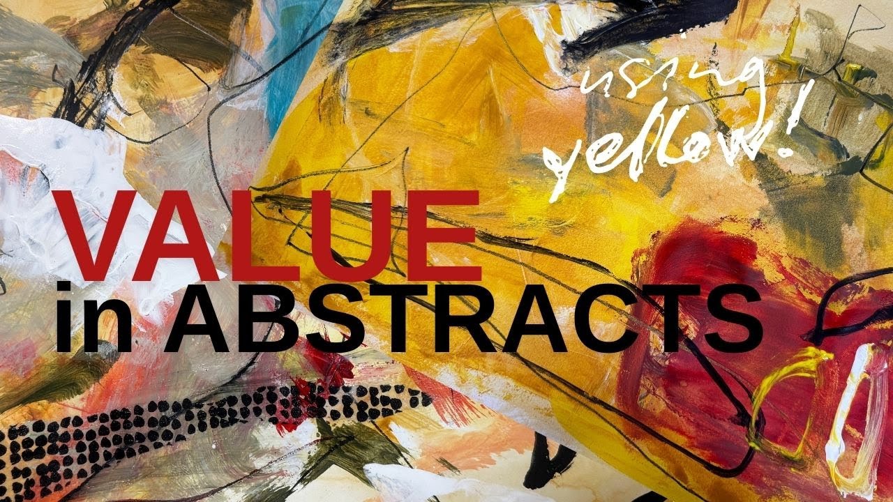 Creating Abstracts using VALUE!! Value scale with YELLOW. Creating TWO ...
