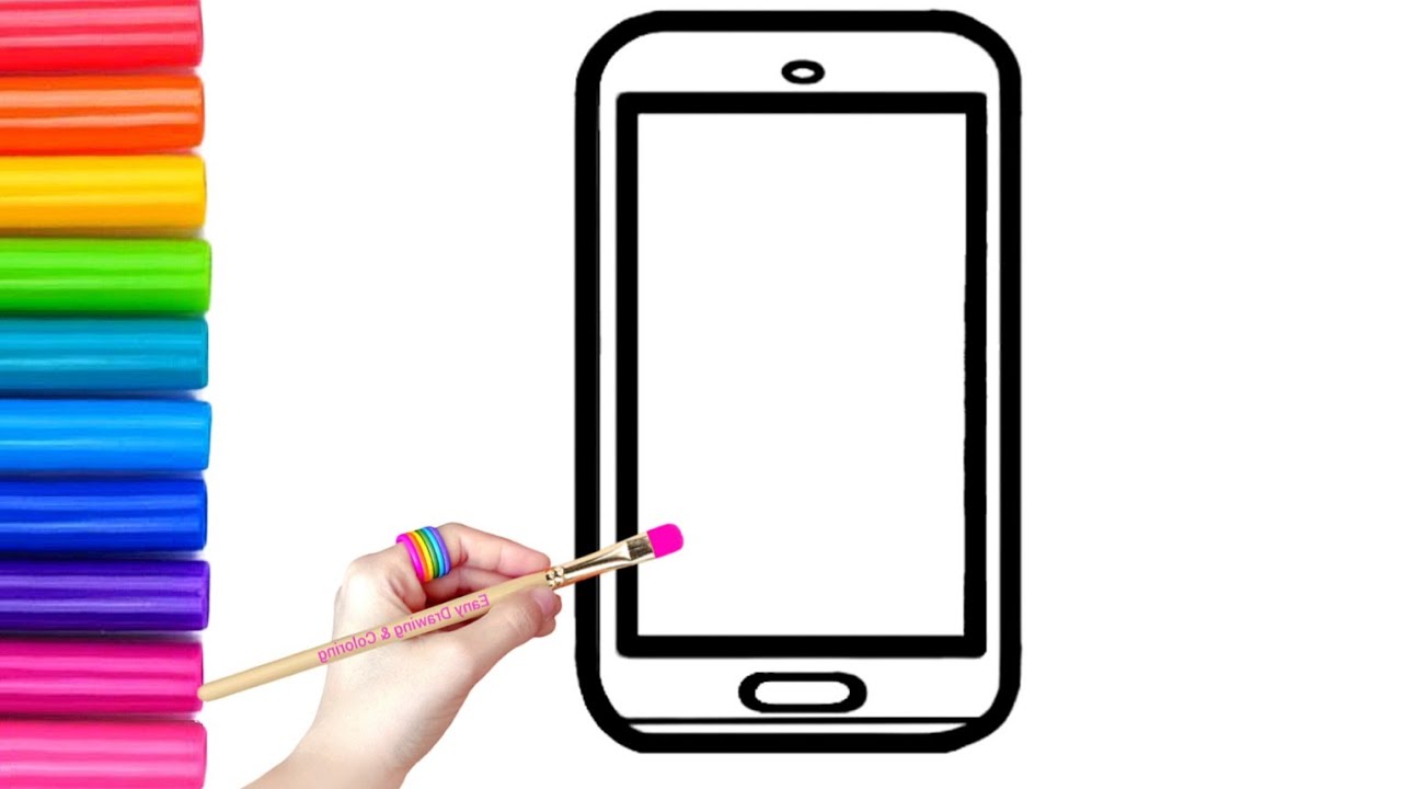 How to draw cute and easy Huawei Phone | Easy drawing, Painting and ...
