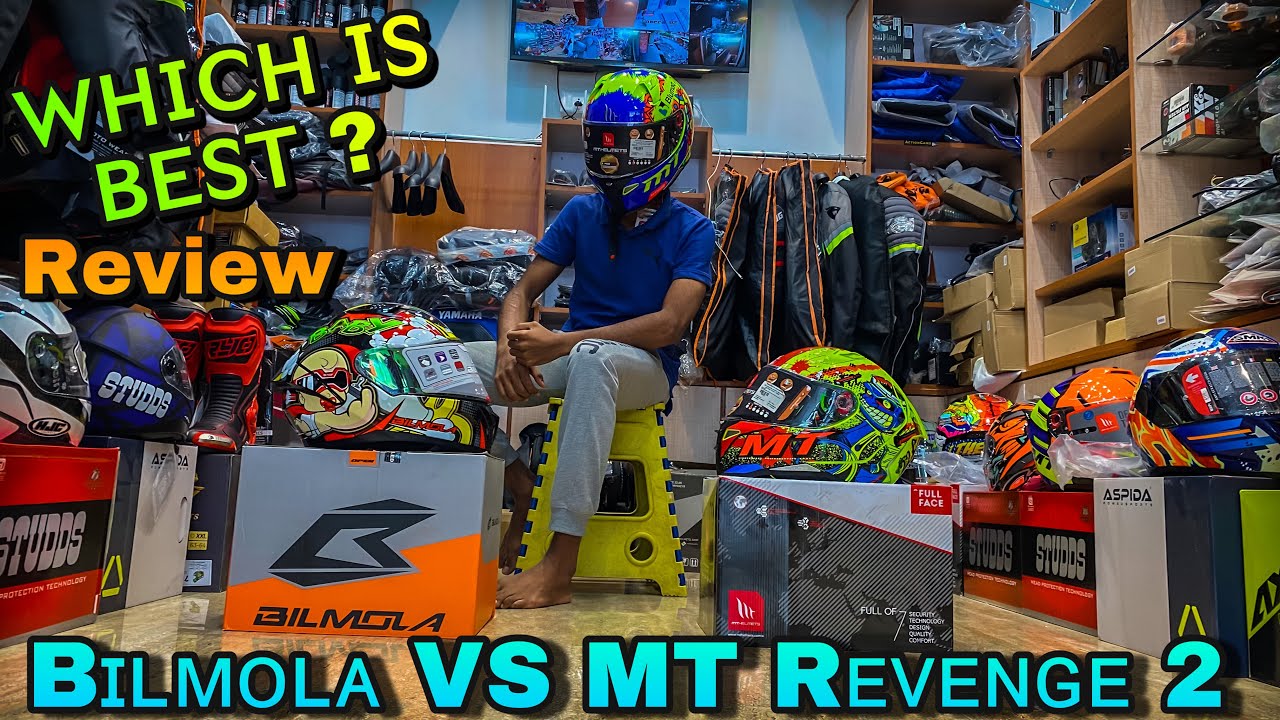 MT Revenge VS Bilmola | Which is Best Helmet ? Under Rs.8000 | Bikers ...