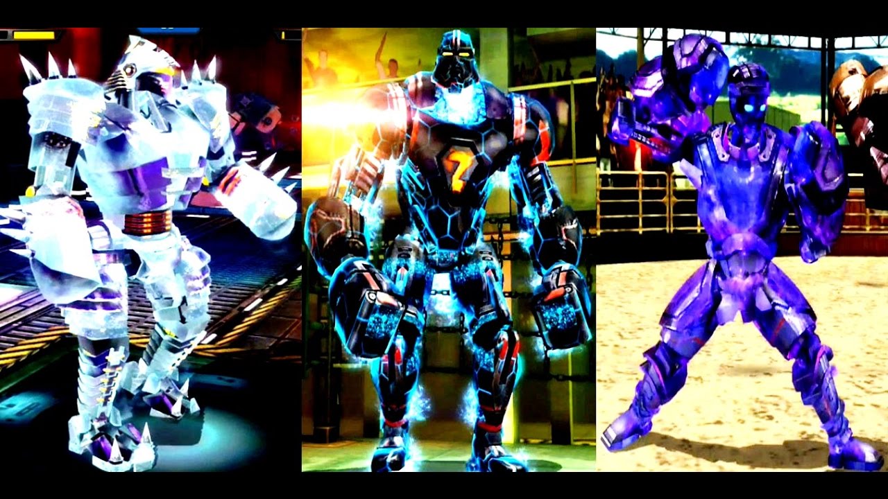 Real Steel Champions ATOM PRIME DARK & NOISY BOY ICE & ZEUS ELECTRO #2 ...