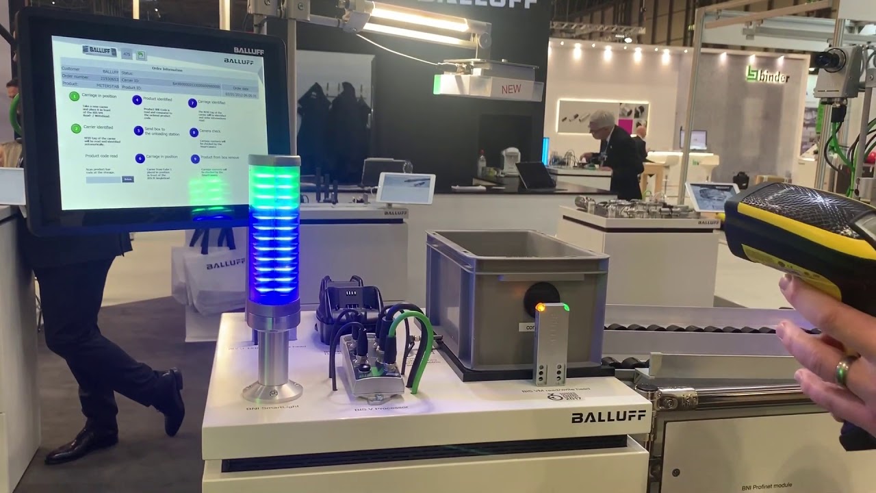 Track & Trace Process with Balluff RFID & Connectivity @ PPMA 2019 ...