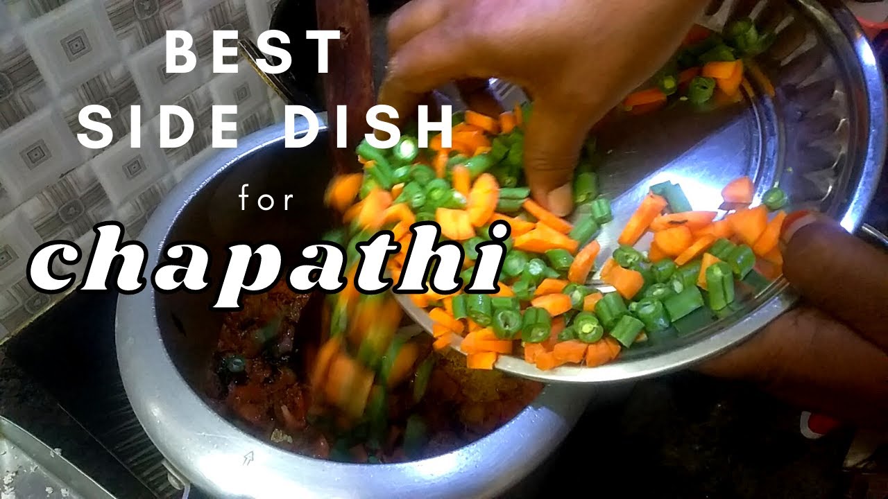 Perfect Side dish for Chapathi | Making of Carrot Beans kurma in Cooker ...