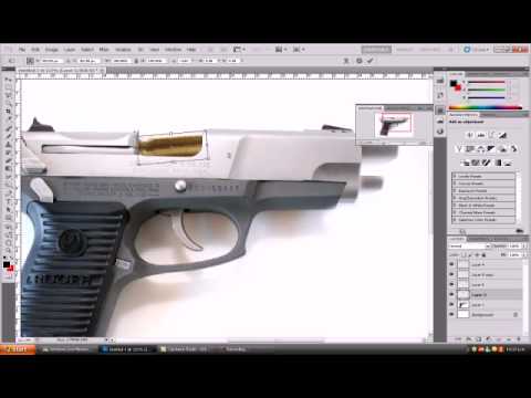 Photoshop Cs5 Tutorial - Gun Blow Back - YouTube