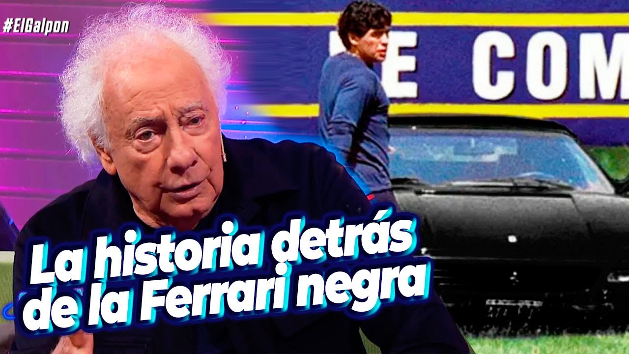 ¡INOLVIDABLE! La anécdota de la famosa Ferrari negra de Diego Maradona ...