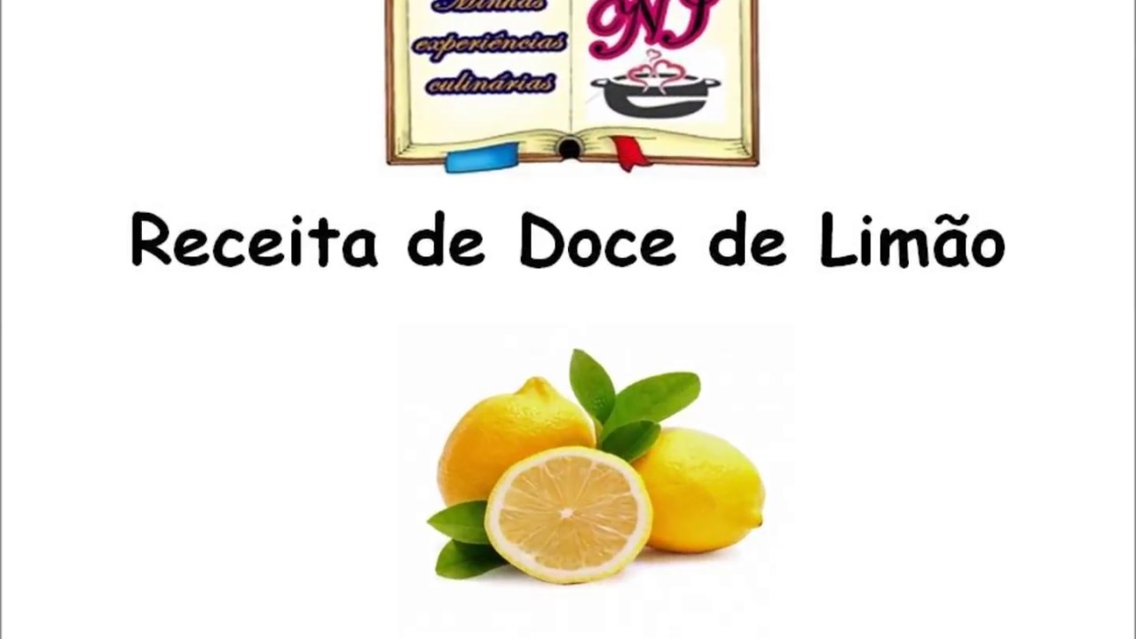 Receita de doce de limão - YouTube