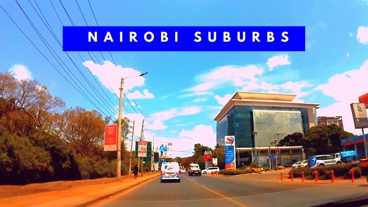 Driving in Nairobi | Beautiful Kenyan Suburb Drive. - YouTube