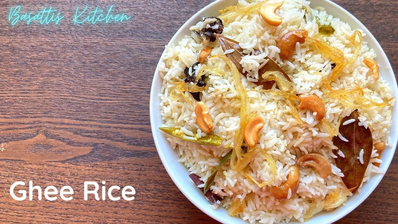 Ghee Rice Recipe | Plain Pulao Recipe | Delicious Rice Recipe - YouTube