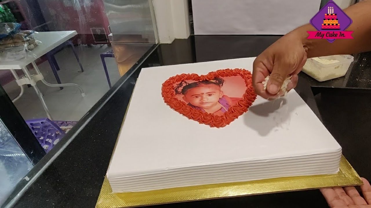 Photo Print Cake/Photo Print Edible Sheet cake / Photo cake design # ...