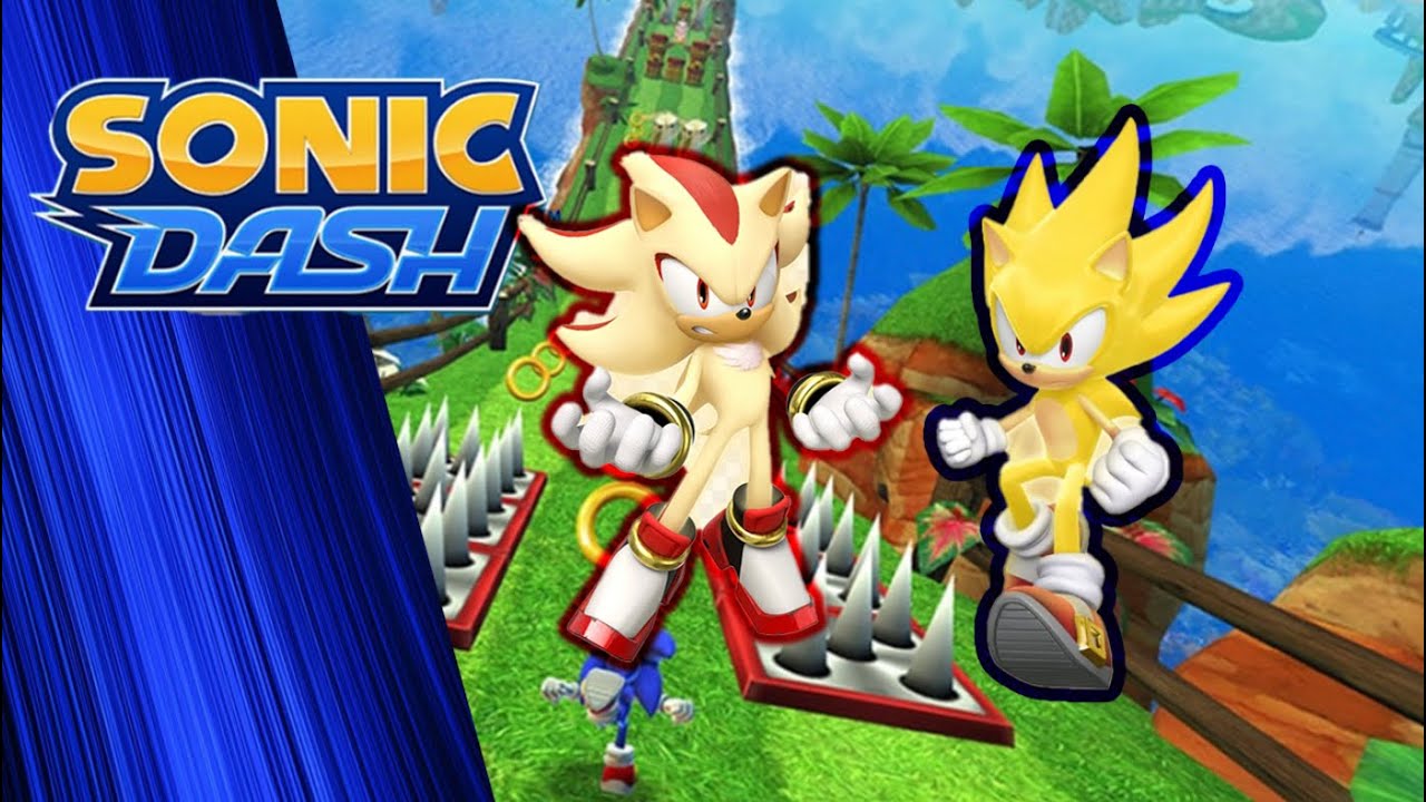 Sonic dash(super sonic and super shadow) - YouTube