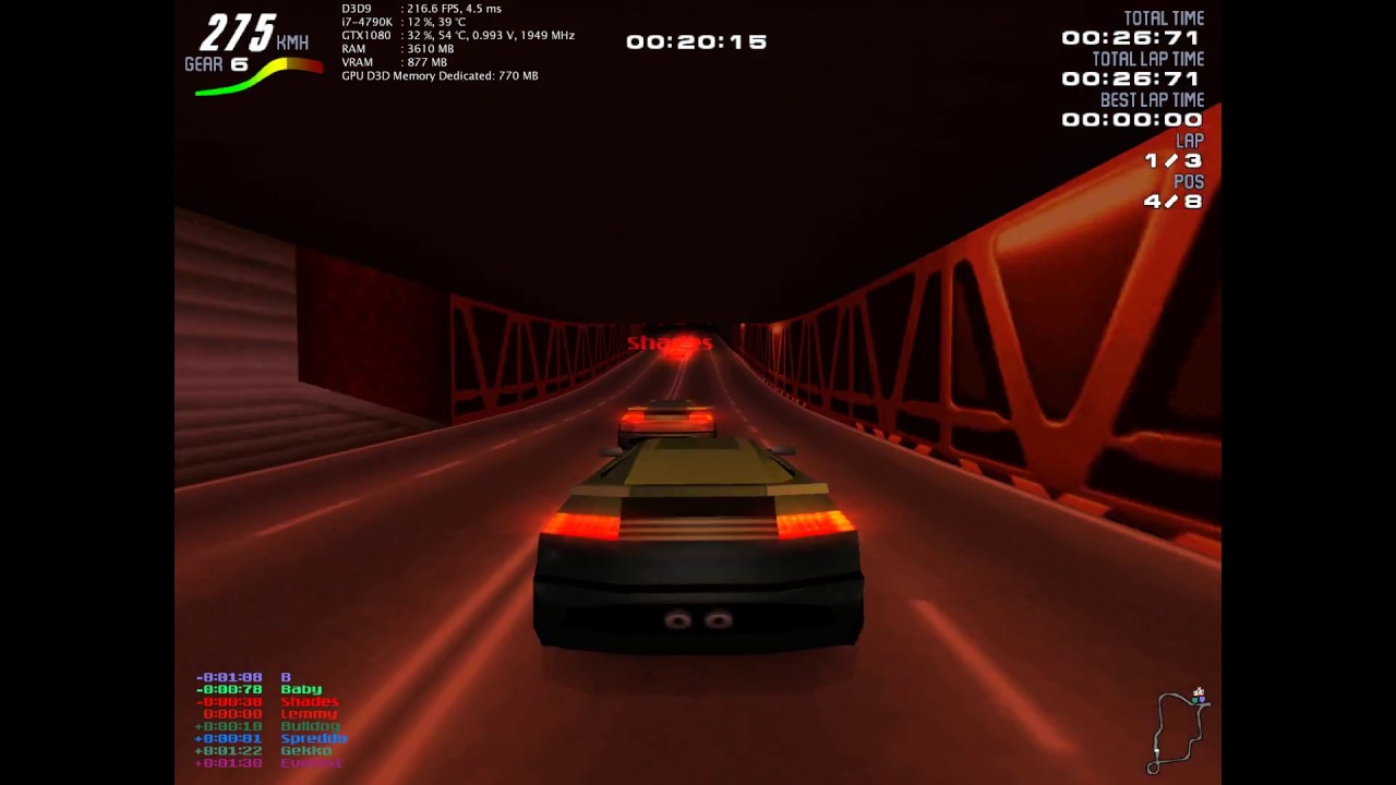 Motorhead (PC 1998) Hell Mode 4K 60 FPS (Glide) - YouTube